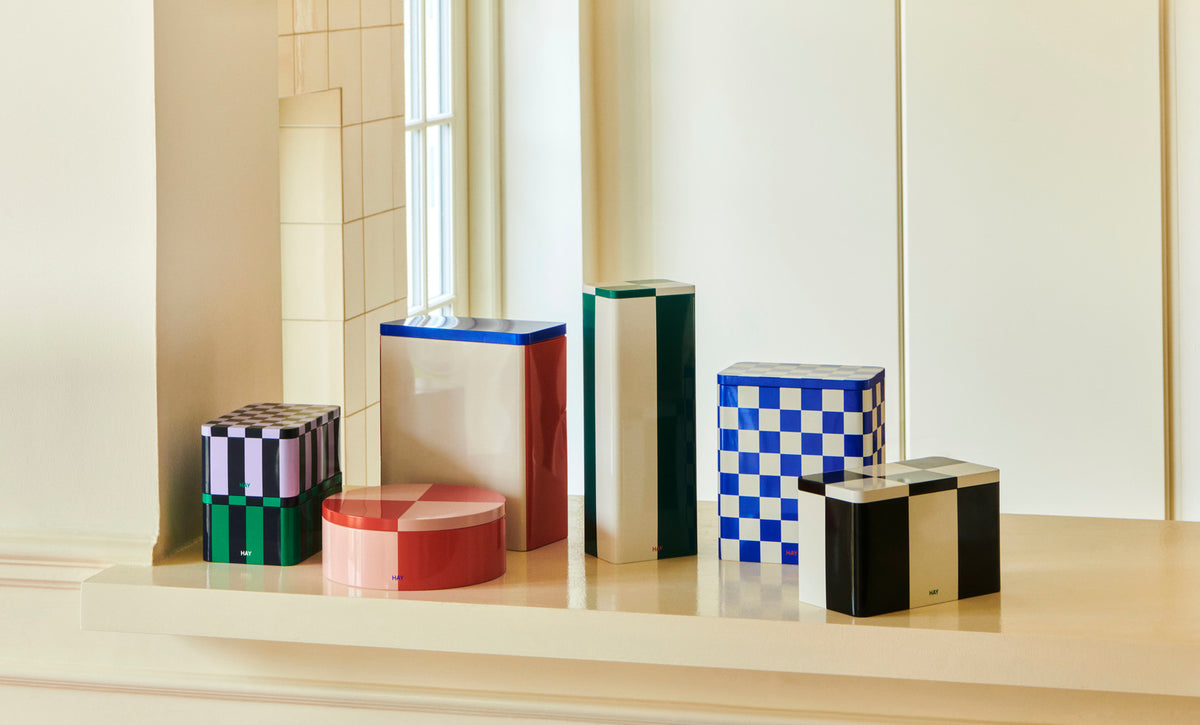 Tin Container-Small-Dark blue and lavender – Cult - Design First